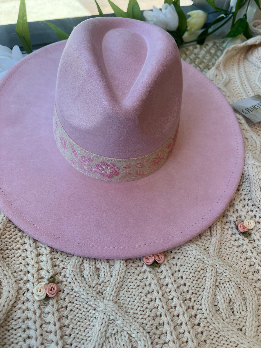 Aspen Pink Fedora Hat – Charvera